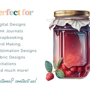 Jam Jar Clipart Bundle, Jam Jar PNG, Jam Digital Image Bundle ...