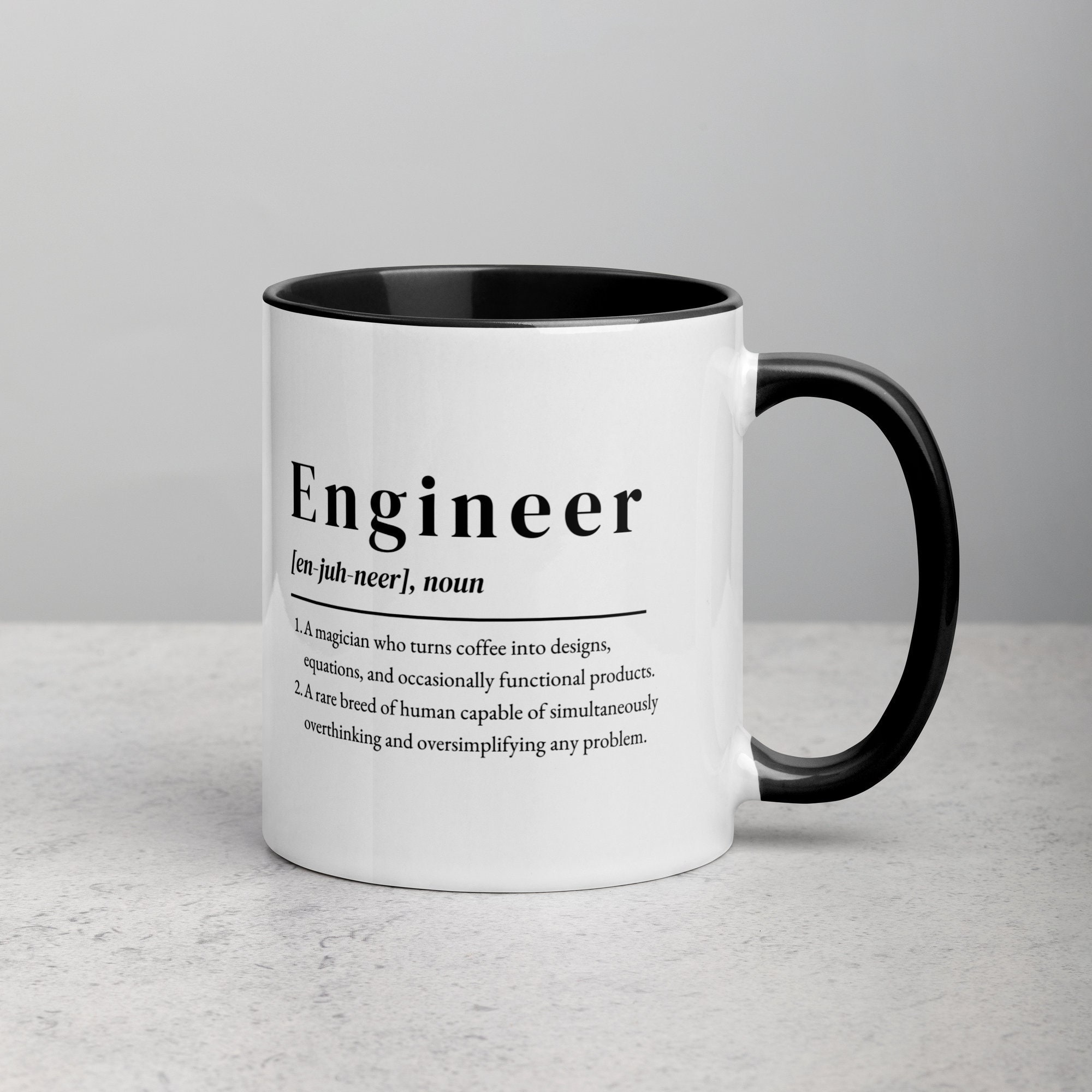 Engineer Mug, Funny Enginner Definition Mug, Engineer Gift ...