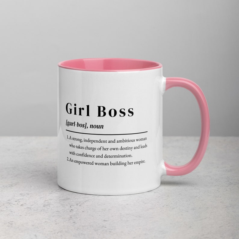 Girl Boss Definition Mug, Girl Boss Mug, Girl Boss Gift, Empowering ...
