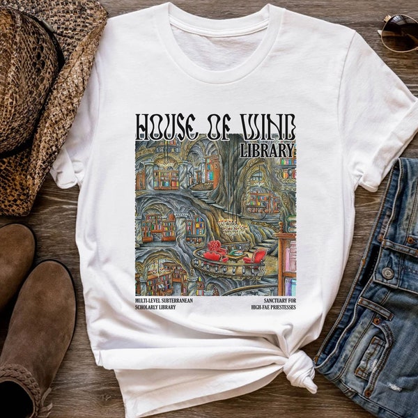 House of Wind Library Card - Etsy