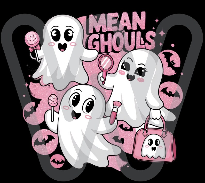 Mean Ghost Png, Retro Halloween Png, Ghouls Ghost Png, Cute Ghost Png ...