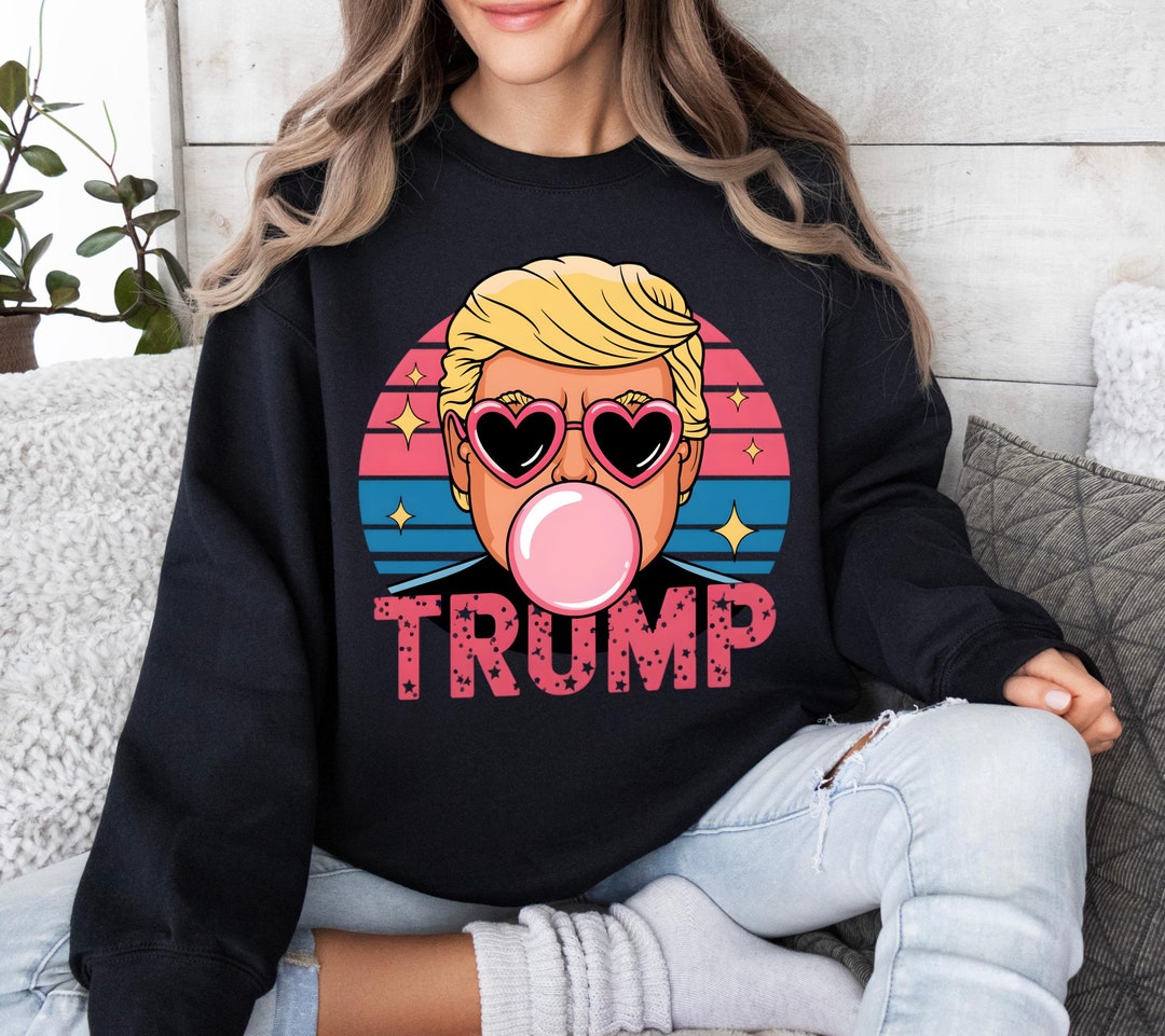 Donald Trump Png,blowing Bubble Png Digital Download,pink Sun Glasses ...