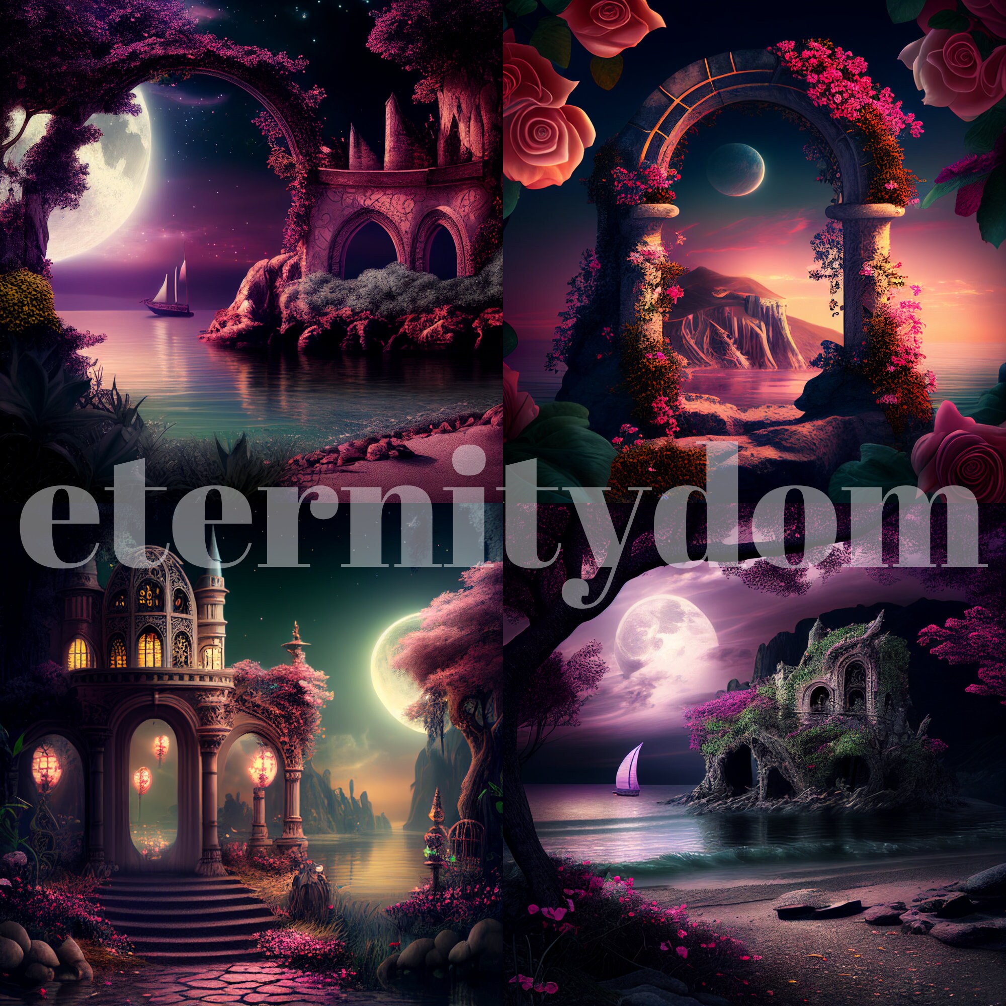 15 X Magical Fantasy Digital Backdrops, Maternity Digital Backdrops ...