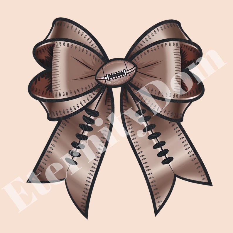Coquette Football Png, Football Bow Png, Football Mom Png, Football Png ...