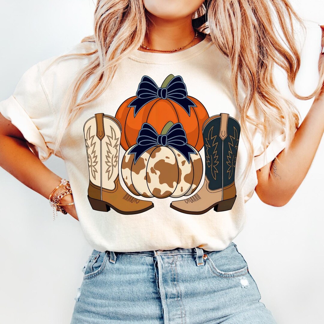 Howdy Fall Western Pumpkin Png Sublimation, Fall Cowhide Pumpkin, Fall ...