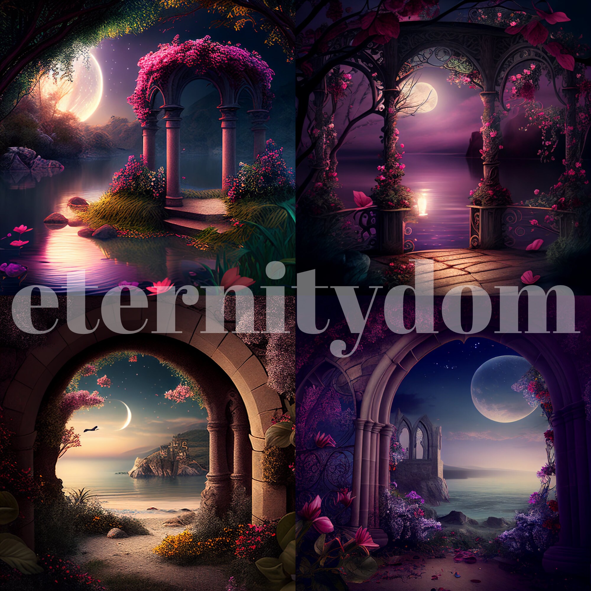 15 X Magical Fantasy Digital Backdrops, Maternity Digital Backdrops ...