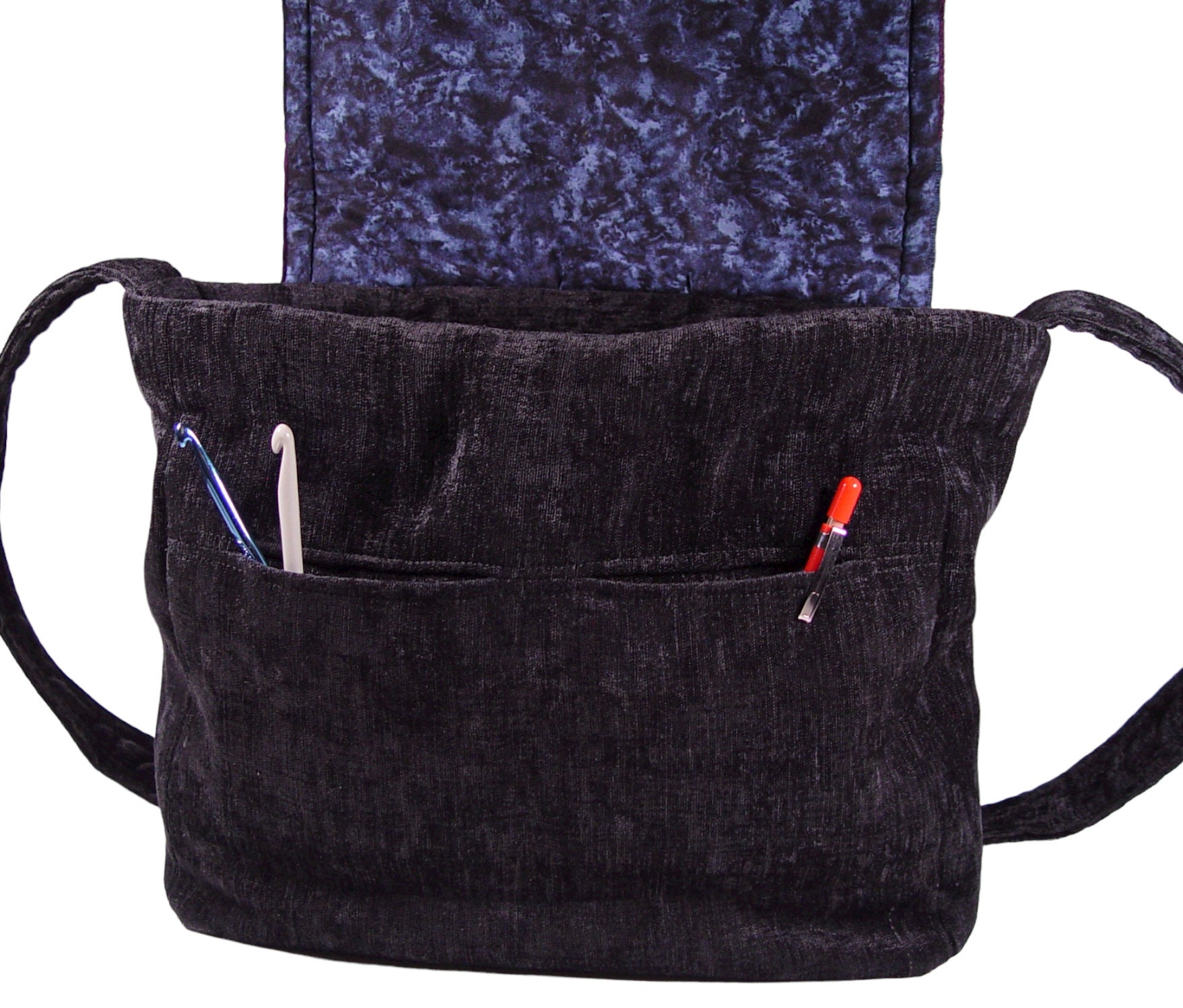 Velvet Patchwork Messenger Bag - Etsy