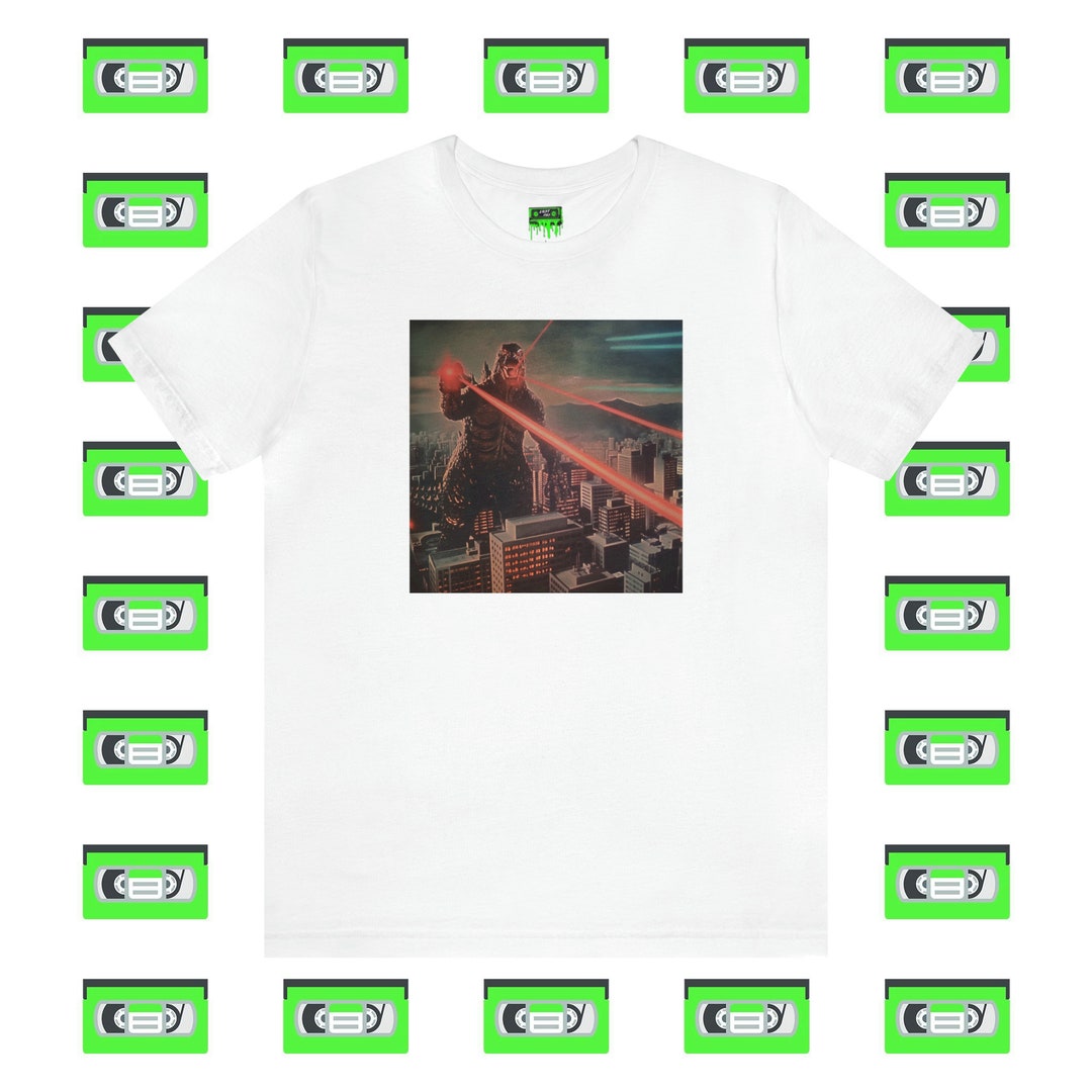 VHS Lasers Kaiju Godzilla City Short Sleeve Tee - Etsy