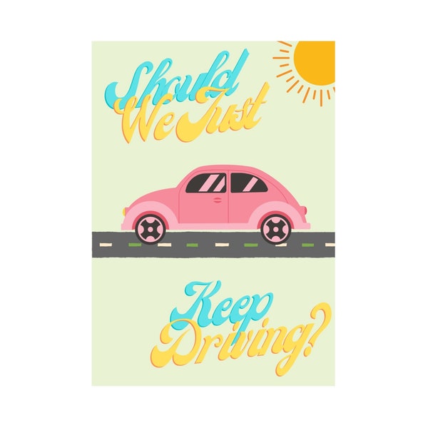 Harry Styles Keep Driving Poster - Etsy