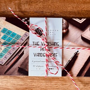 Murder Mystery Puzzle Game: the Vanishing Prof Vanderkopf | 1930s ...