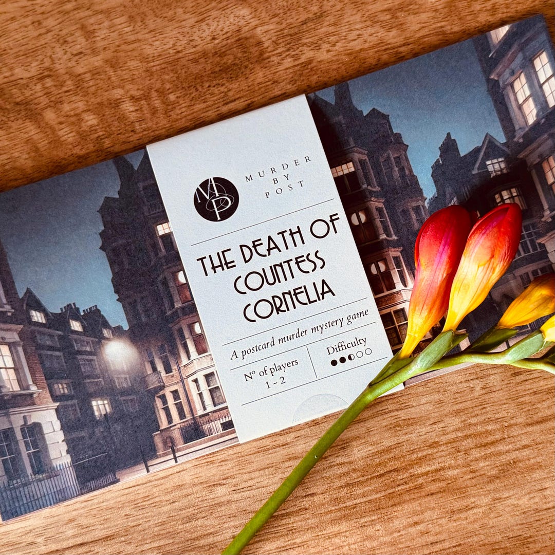 Vintage-style Mystery Game: the Death of Countess Cornelia | 1930s ...