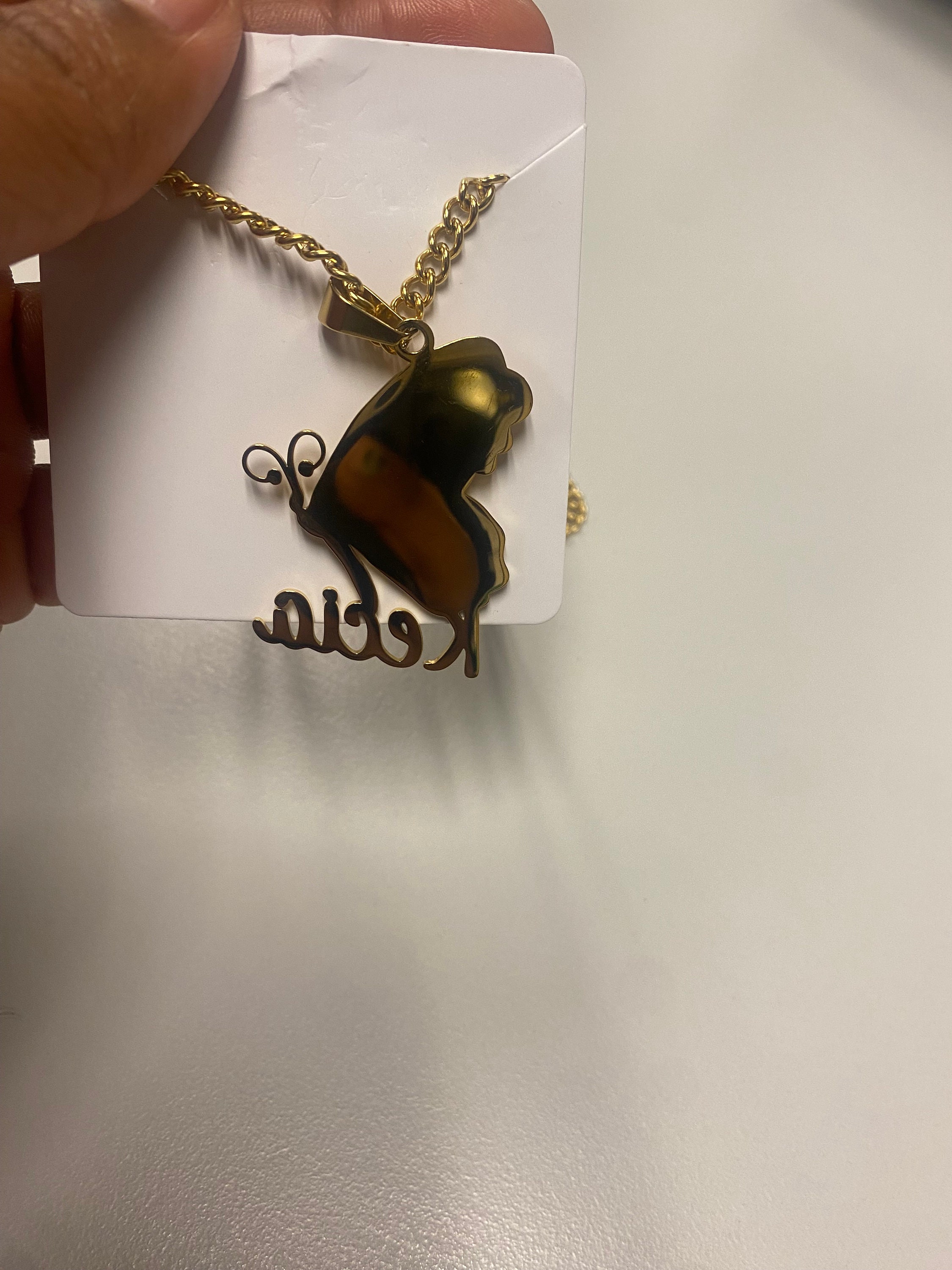 Personalized Butterfly Necklace - Etsy