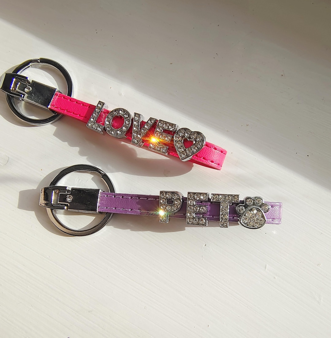 Special Custom Keychain Personalised Name Keyring Bling Rhinestones ...
