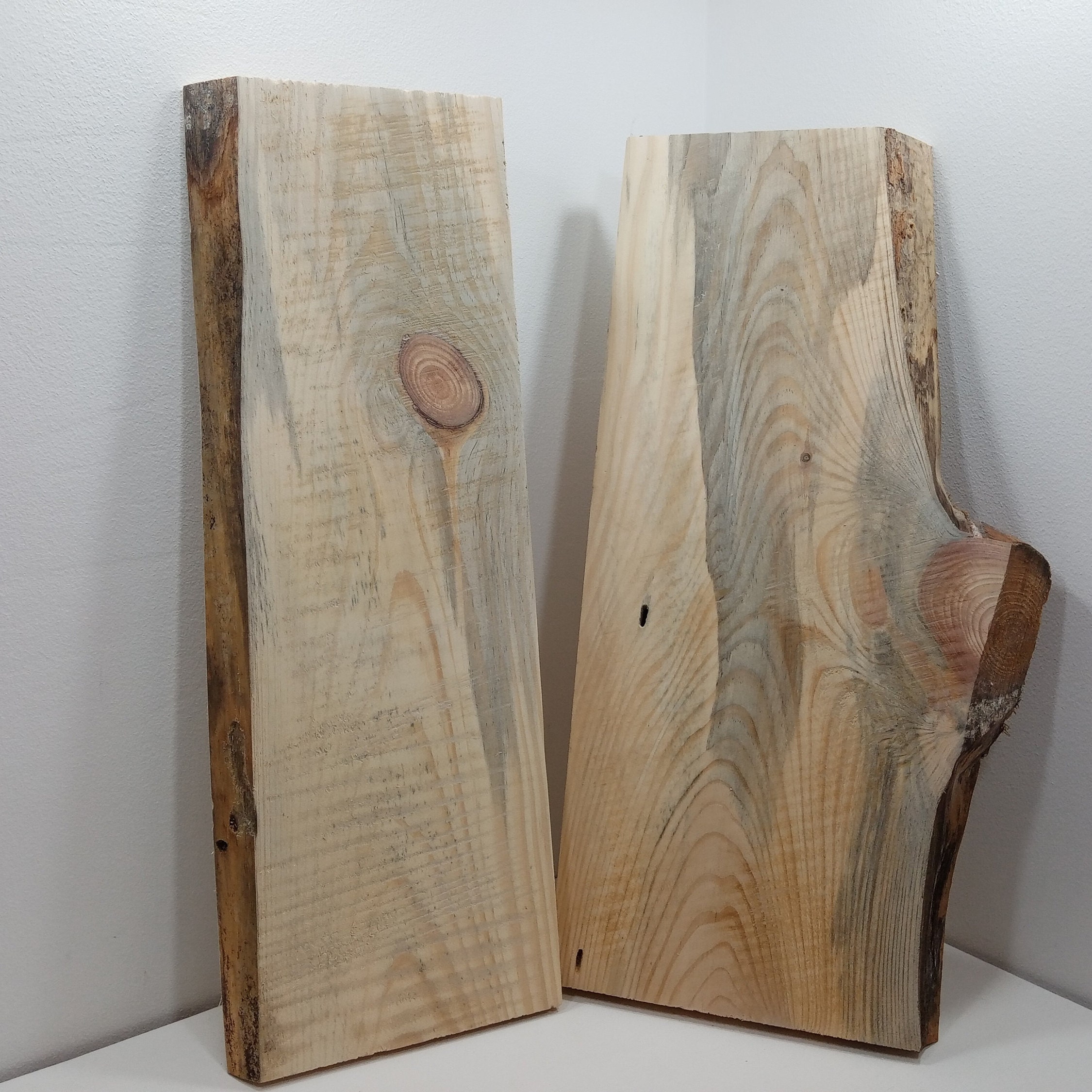 Wood Plank Pine Boards Log Slab Live Edge Hardwood Board Shelf - Etsy