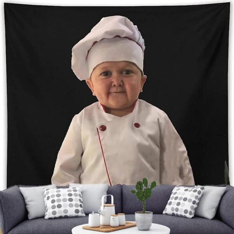 The Chef Hasbulla Magomedov Funny Meme Tapestry-suitable Both Kids and ...