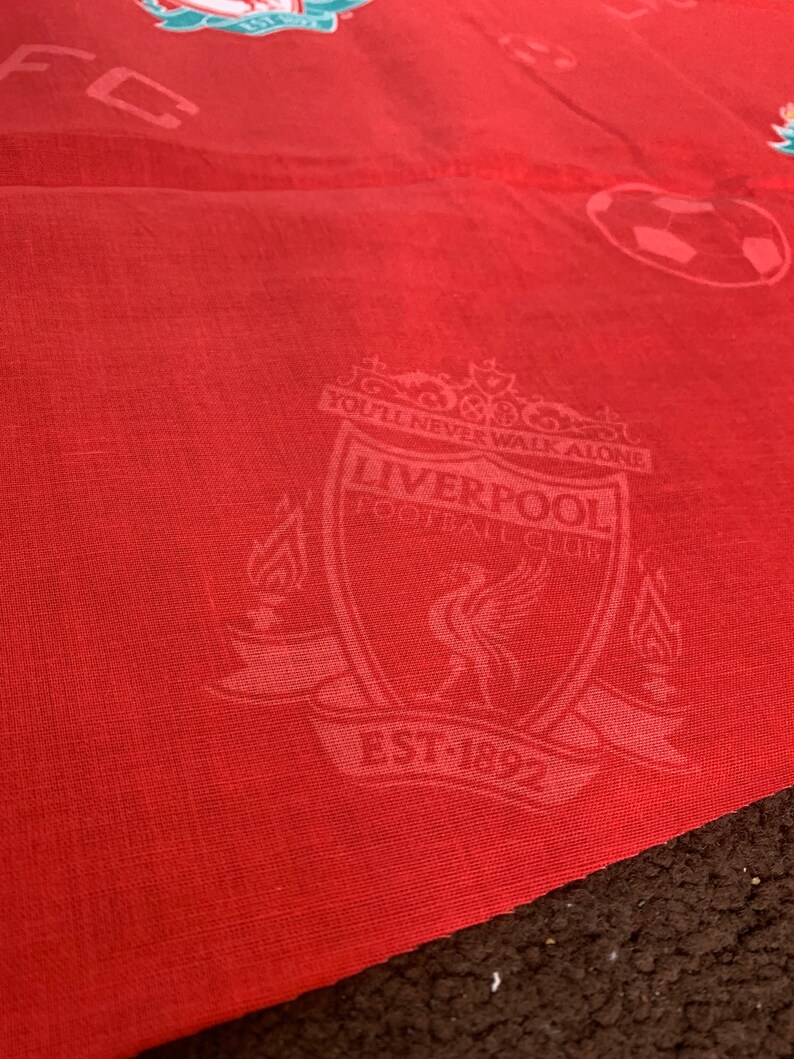 Liverpool Football Club Emblems Craft Remnant Fabric Material Piece ...