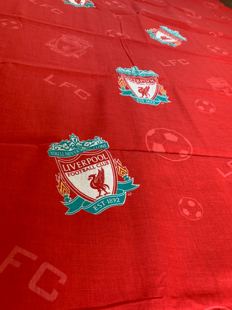 Liverpool Football Club Emblems Craft Remnant Fabric Material Piece ...