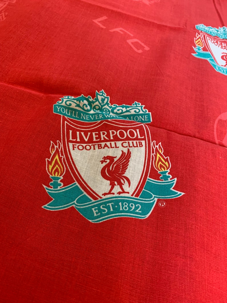 Liverpool Football Club Emblems Craft Remnant Fabric Material Piece ...