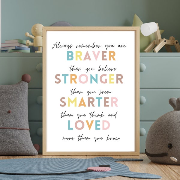 You Are Braver Than You Believe - Etsy