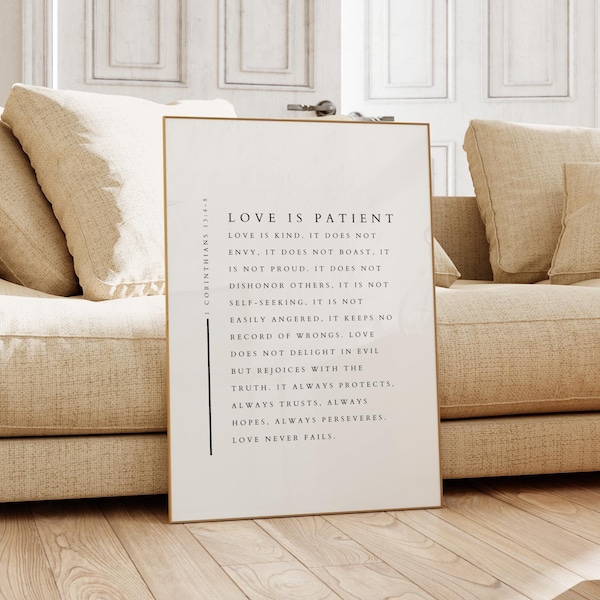 1 Corinthians 13 4 7 - Etsy