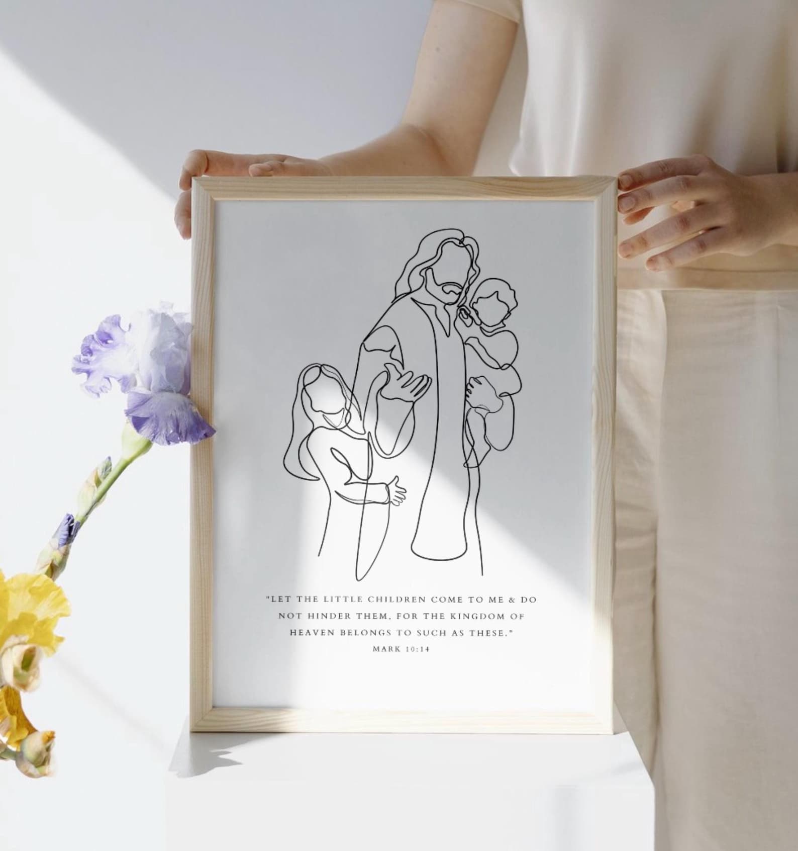 Mark 10:14, Let the Little Children Come, Christian Nursery Decor ...