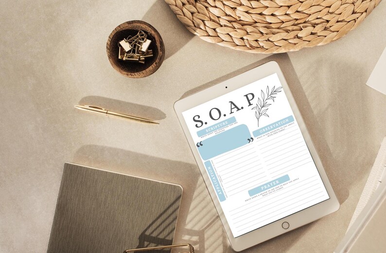 Printable SOAP Bible Study Template SOAP Study Method Bible Study ...