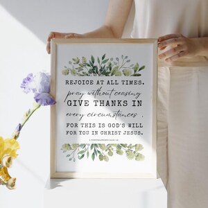 1 Thessalonians 5:16-18, Rejoice Always Pray Continually Give Thanks ...