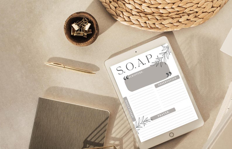 Printable SOAP Bible Study Template SOAP Study Method Bible Study ...