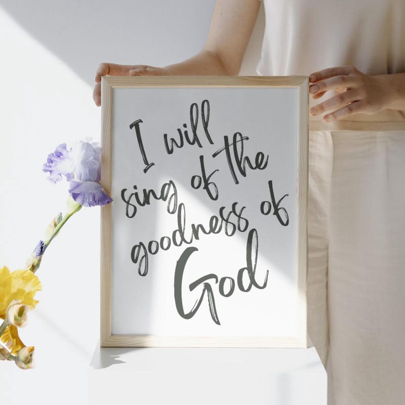 Goodness of God Sign - Etsy