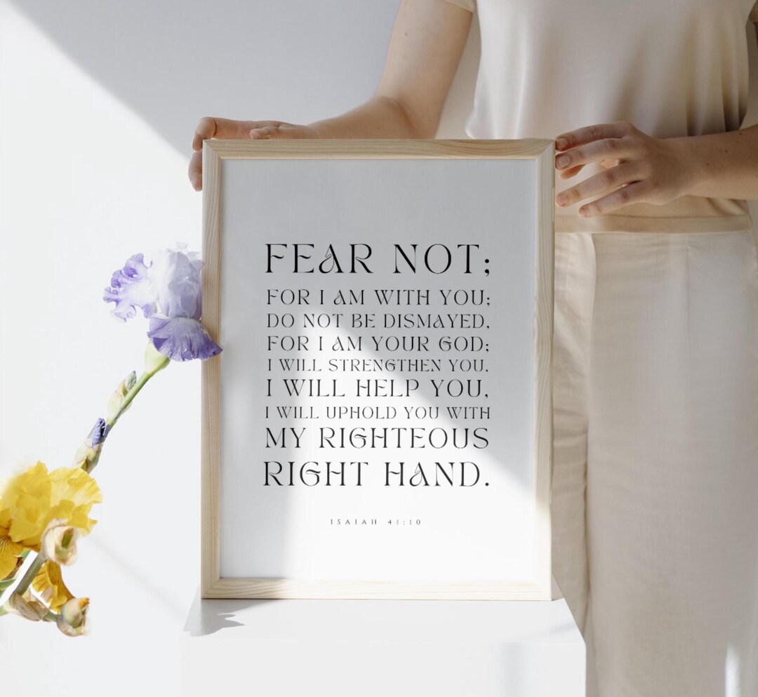 Isaiah 43:1 Do Not Fear,fear Not I Have Redeemed You Bible Verse Wall ...