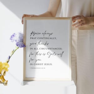 1 Thessalonians 5:16-18, Rejoice Always Pray Continually Give Thanks ...