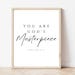You Are God's Masterpiece Ephesians 2:10 Bible Verse Wall Art Print ...