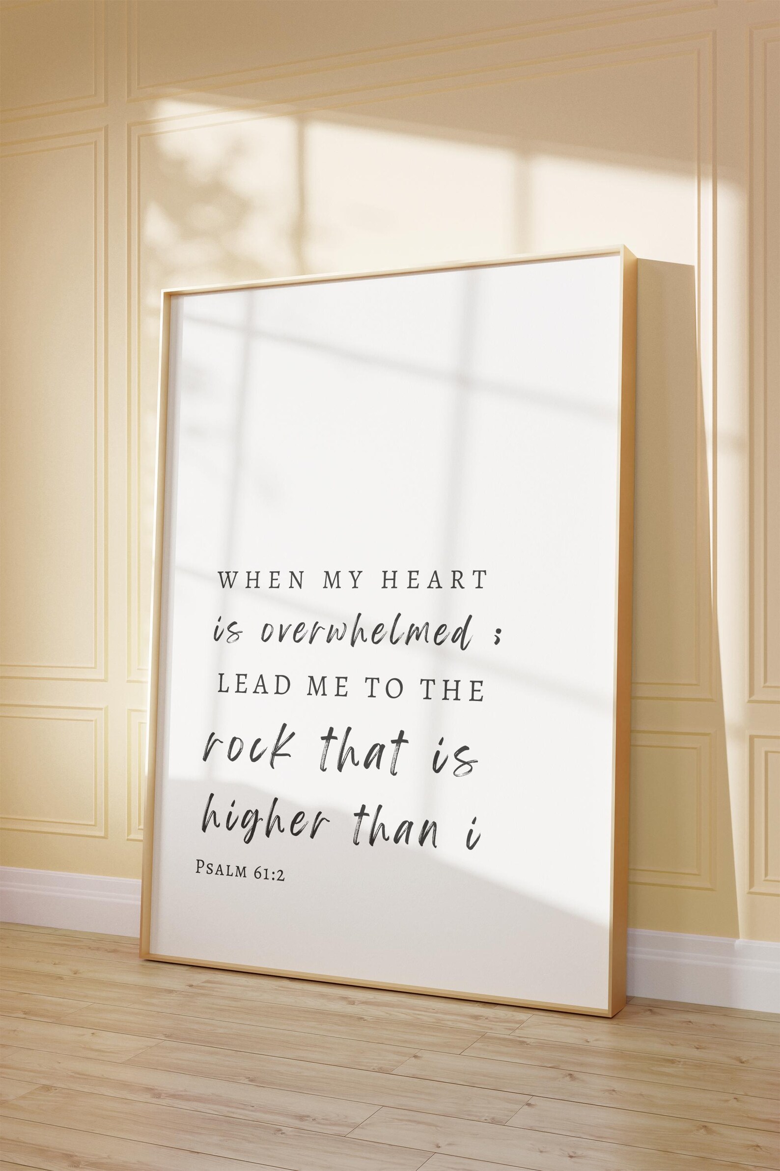 Psalm 61:2 When My Heart is Overwhelmed Lead Me to the Rock That is ...