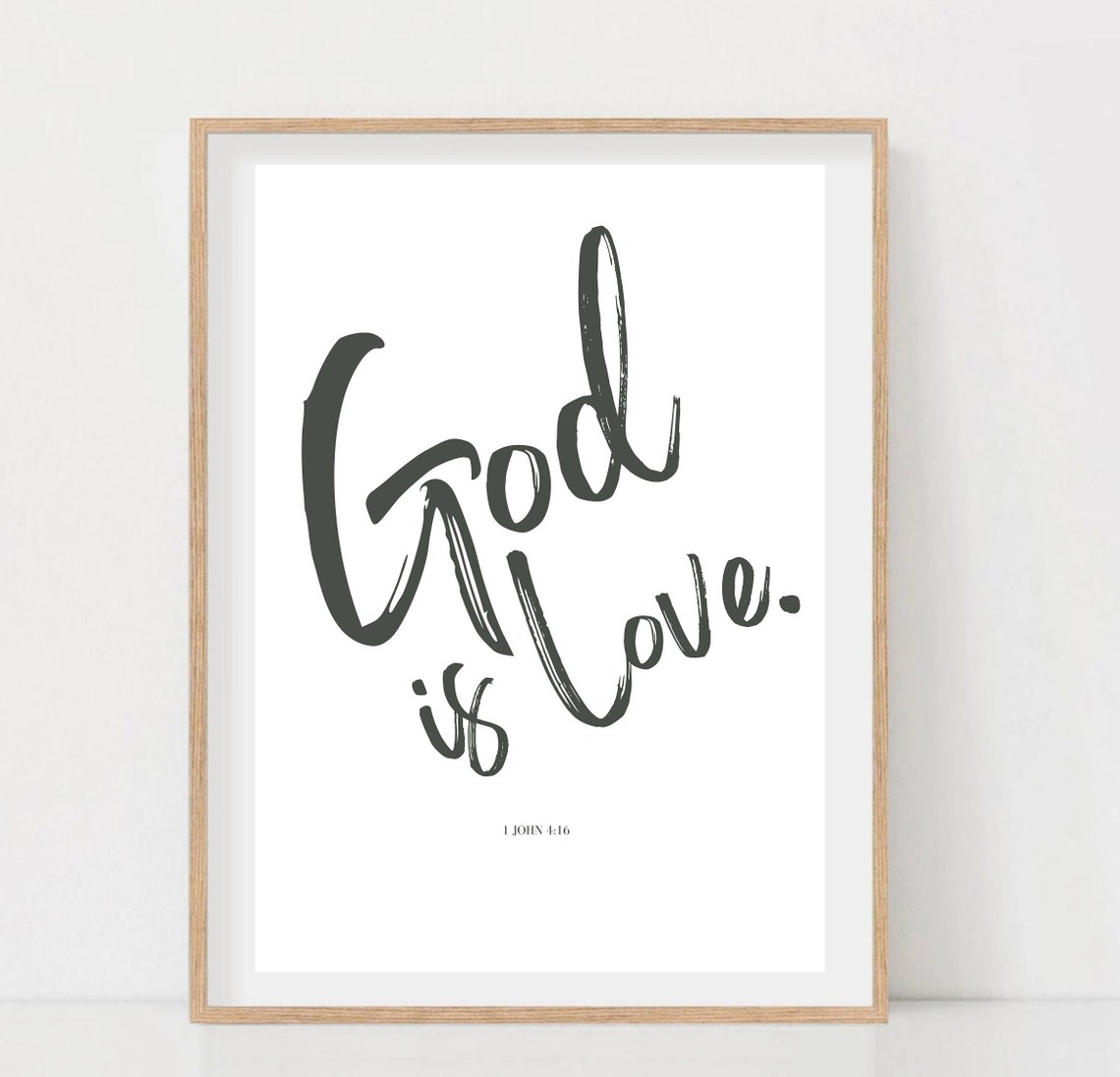 God is Love Bible Verse Printable, Love Bible Verse Print God is Love ...