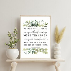 1 Thessalonians 5:16-18, Rejoice Always Pray Continually Give Thanks ...