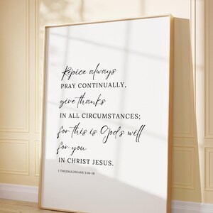 1 Thessalonians 5:16-18, Rejoice Always Pray Continually Give Thanks ...