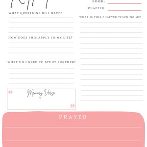Bible Chapter Summary Template | Bible Study | Bible Template | Bible ...