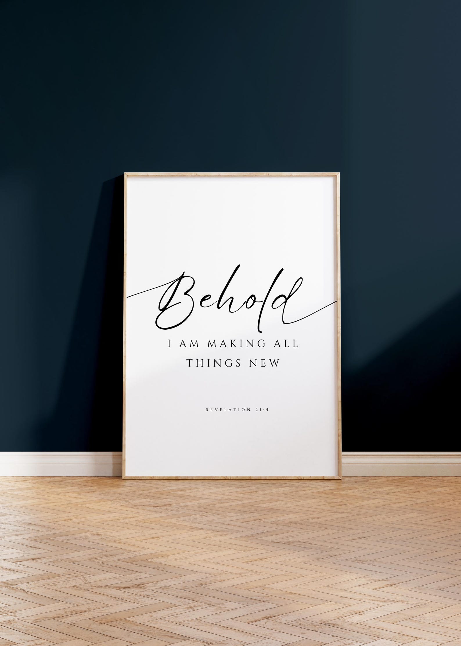 Revelation 21:5, Behold I Make All Things New, Printable Bible Verse ...