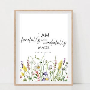 Psalm 139:14 I Am Fearfully and Wonderfully Made Bible Verse Bible ...