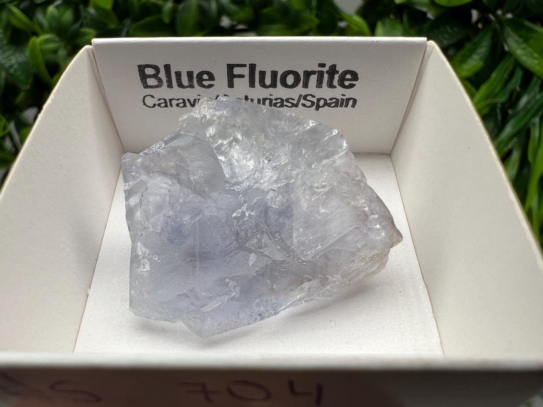 Blue Fluorite Mineral Specimen: Spanish Crystal Collection (3/3 Cm - Etsy