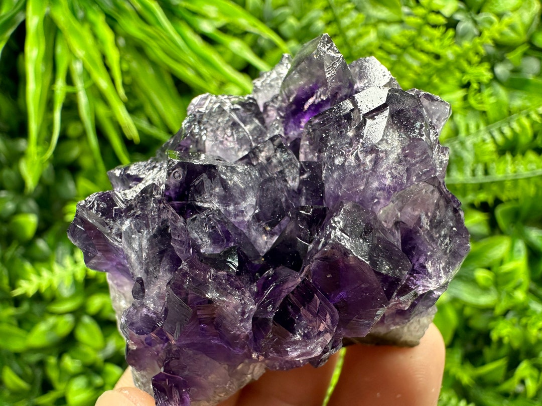 Uruguay Amethyst Cluster: Natural Purple Quartz Crystal, Home Decor - Etsy
