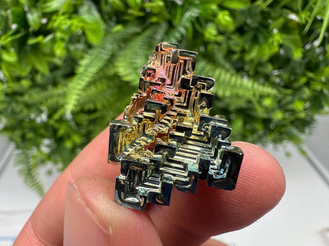 Rainbow Bismuth Crystal: Rare Gemstone Specimen,wholesale Bismuth - Etsy