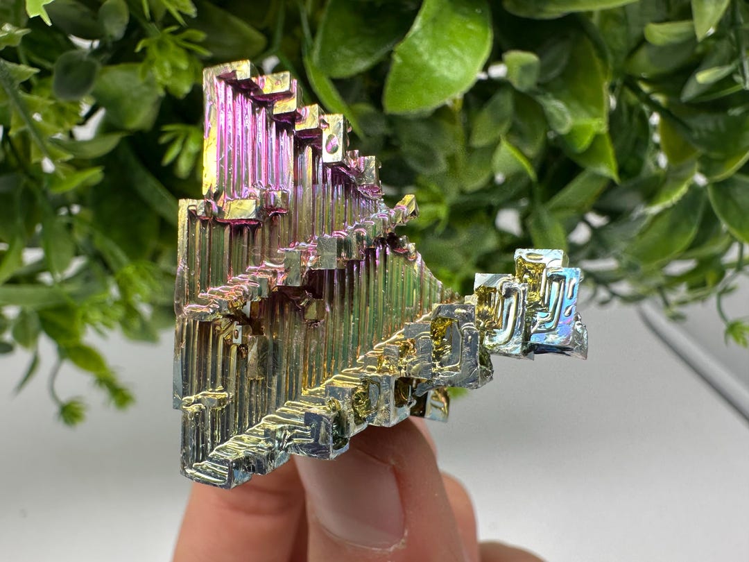 Rainbow Bismuth Crystal: Rare Gemstone Specimen,wholesale Bismuth - Etsy