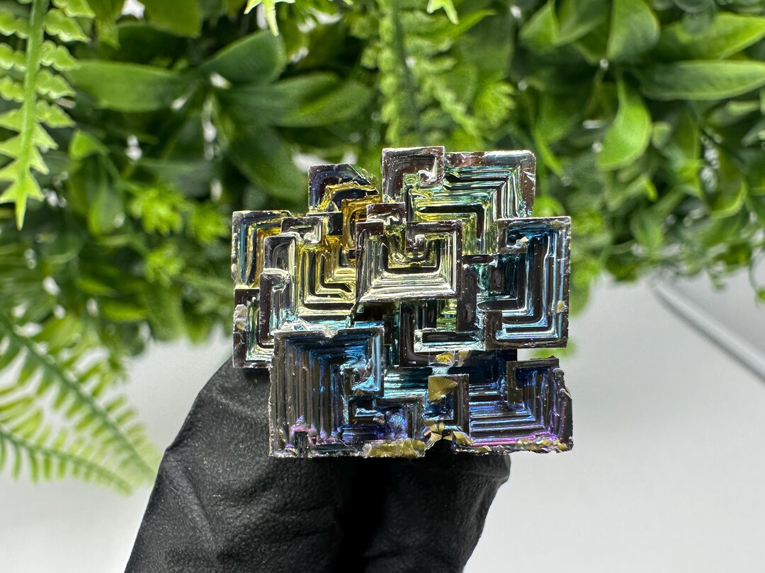 Rainbow Bismuth Crystal: Rare Gemstone Specimen,wholesale Bismuth - Etsy