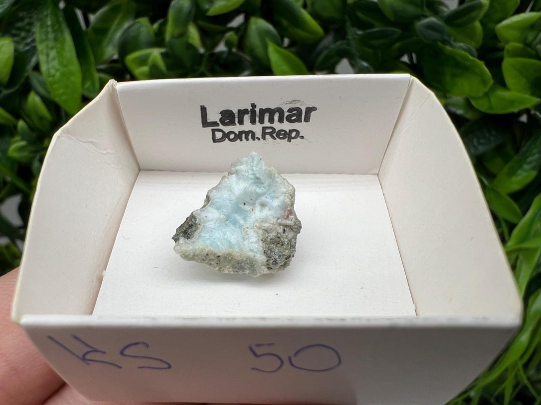 Rare Raw Larimar Crystal Mineral Specimen, Dominican Republic - Etsy