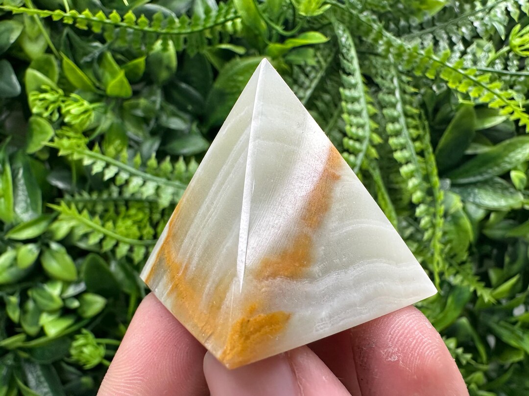 Green Onyx Crystal Pyramid, Grade Multi Green Marble Onyx Pyramid ...