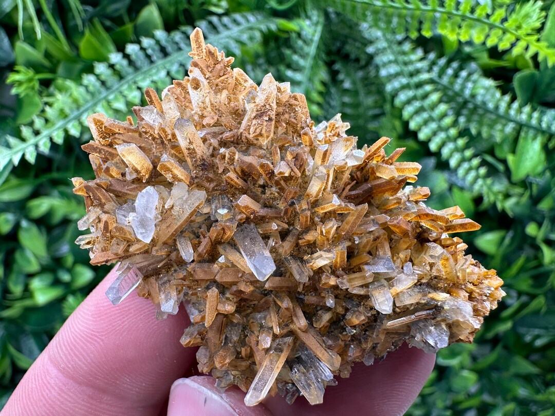 Wonderful Quartz Limonite Iron Oxide Inclusions Natural Minerals ...