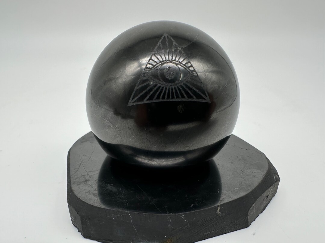 Shungite Sphere 5cm.shungite Crystal Sphere,healing Crystal,highly ...