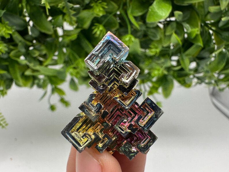 Rainbow Bismuth Crystal: Rare Gemstone Specimen,wholesale Bismuth - Etsy UK