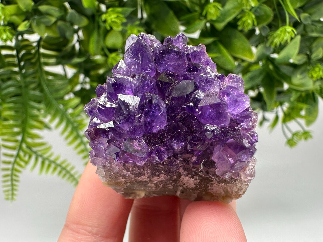 Uruguay Amethyst Crystal: Purple Quartz Home Decor, Energy Stone - Etsy